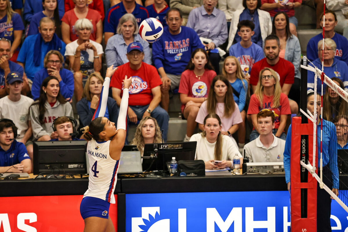 KU volleyball drops home opener in five sets against No. 8 ASU - KU Sports